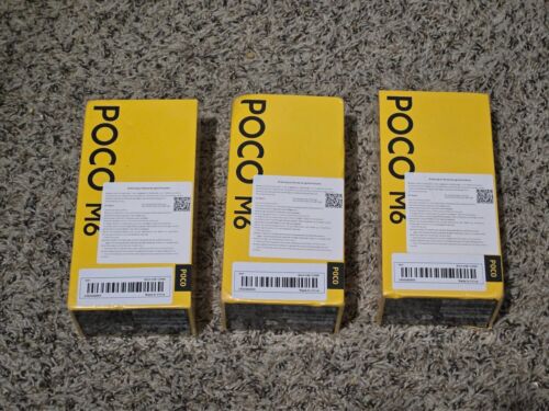 Xiaomi POCO M6 128GB + 6GB Black unlocked new in box 4G one of phones ...
