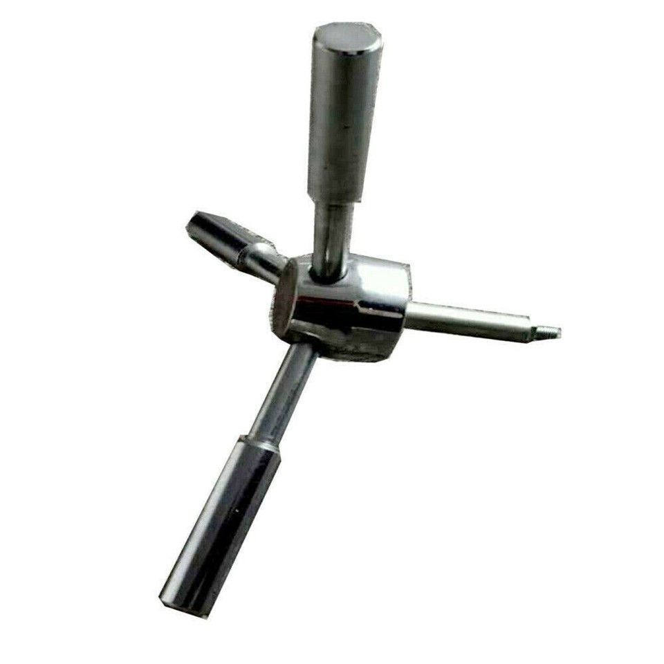 Round Shaft Gun Safe 3 Spoke Gun Safe Handle With Chrome Finish Safe ...