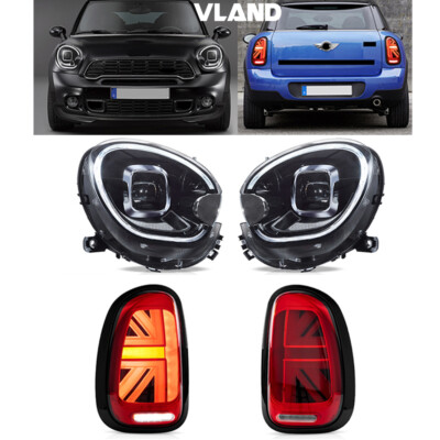 VLAND LED Headlights+LED Tail Lights For 2010-2016 Mini Cooper ...