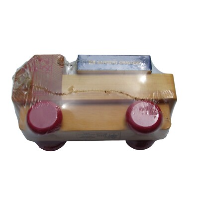 Vintage 1991 The Toy Box Handmade Wooden Truck With Sargent Crayons Set ...