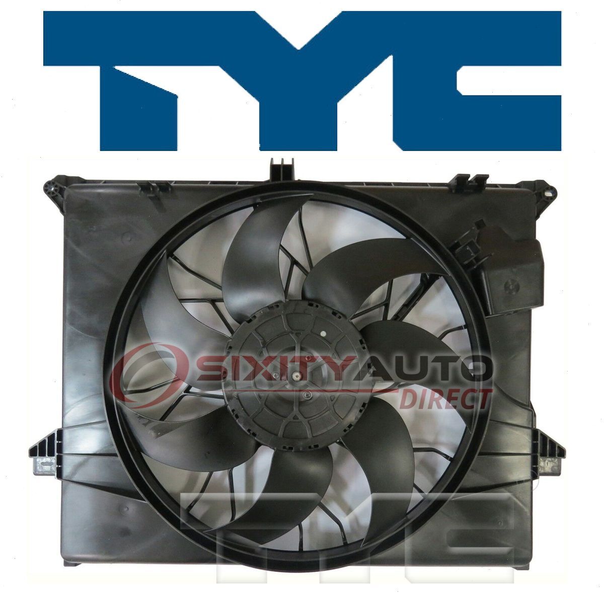 TYC Dual Radiator & Condenser Fan Assembly for 2006-2011 Mercedes-Benz ...