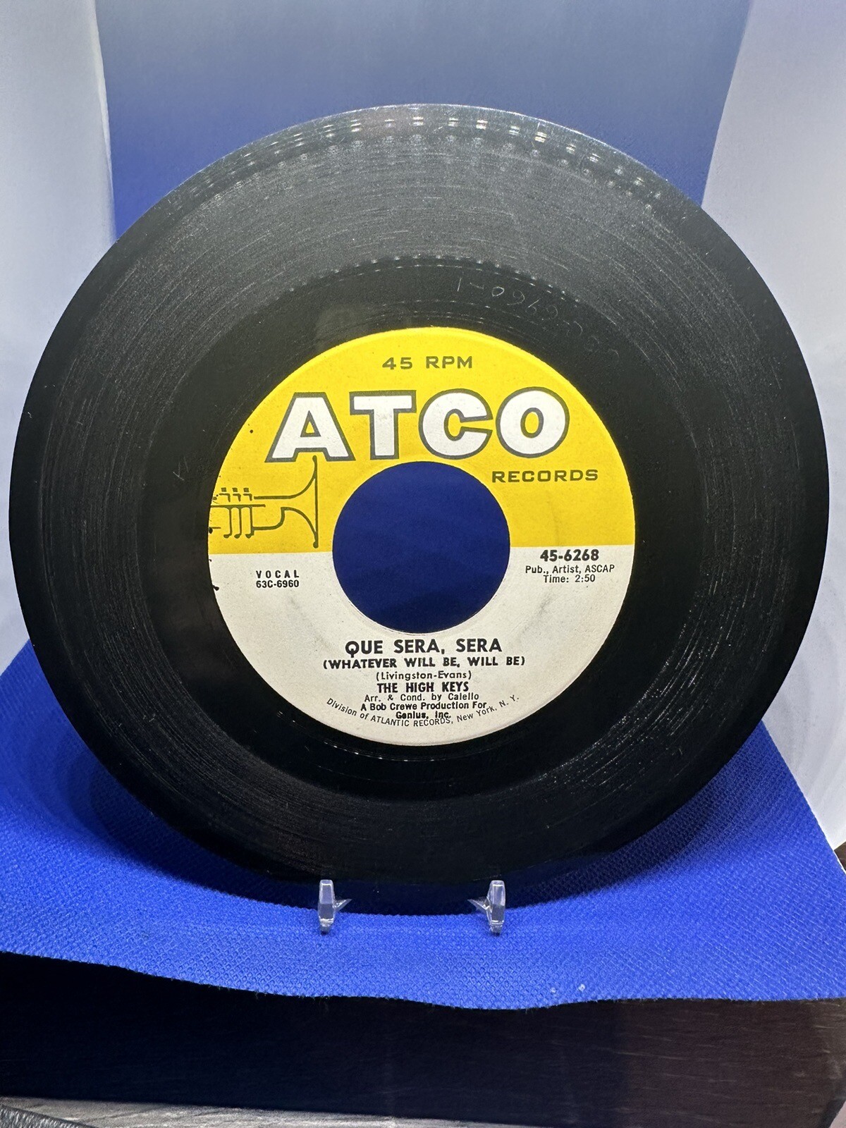 The High Keys Original 45rpm Vinyl Atco Records Daddy Ooh Long Legs Que ...