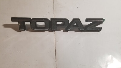 NOS 1984-1994 MERCURY TOPAZ SCRIPT TRUNK LID STICK ON EMBLEM Qty 1 | eBay