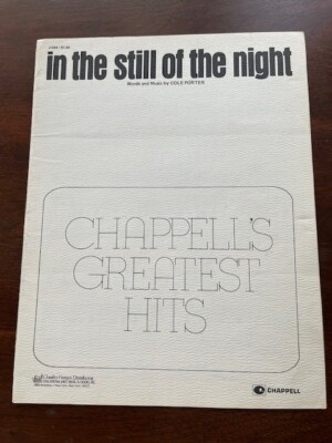 In the Still of the Night Chappell's Greatest Hits by Cole Porter Sheet ...