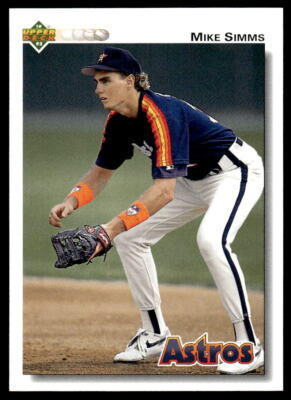 1992 Upper Deck 584 Mike Simms Houston Astros Baseball Card | eBay