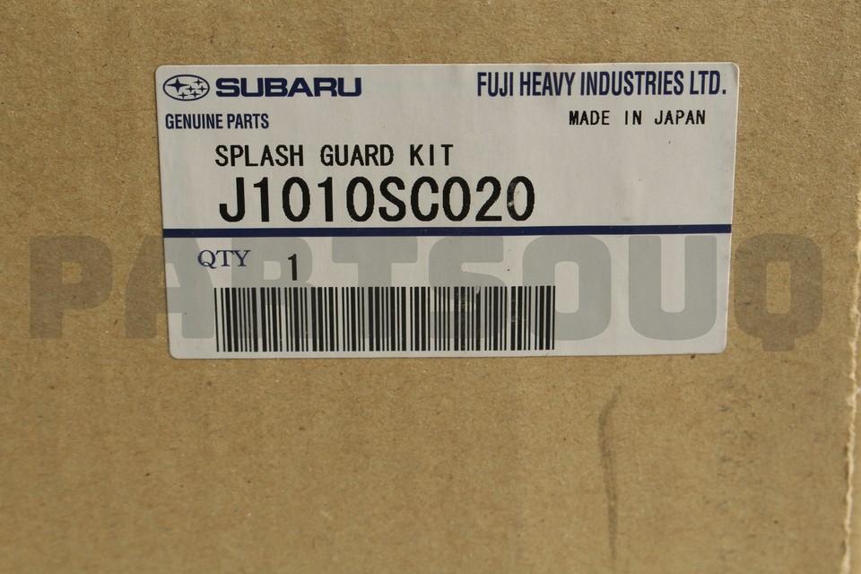 J1010SC020 Genuine Subaru SPLASH GUARD KIT J1010-SC020 | eBay