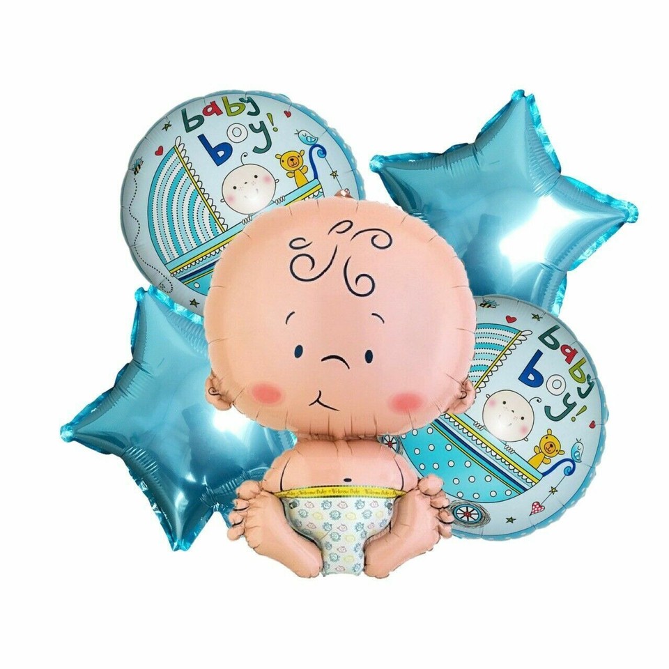 Welcome Home Letters Balloons Boy Girl Baby Shower PINK BLUE Party ...