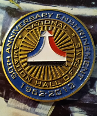 Aviation Hall of Fame 50 Years Laurence Craigie 2 inch Challenge Coin ...