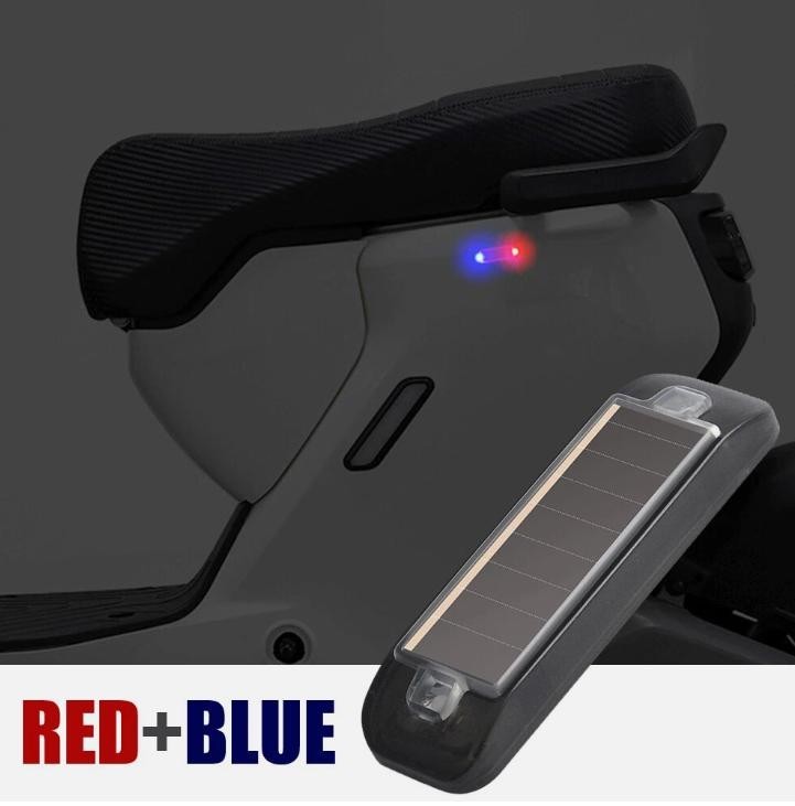 2 LED Solar Car Dummy Alarm Stimulated Anti-Theft Flashing Light ...