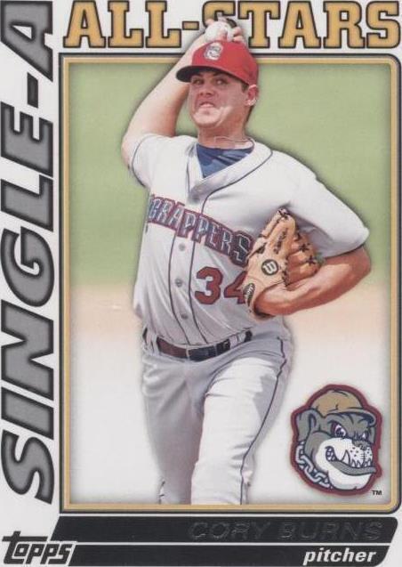 2010 Topps Pro Debut - Single-A All-Stars Cory Burns #SA-8 (RC) for ...