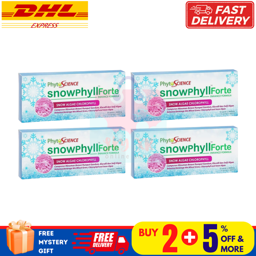 4 X Phytoscience Snowphyll Forte Snow Algae Chlorophyll & Mulberry Leaf ...