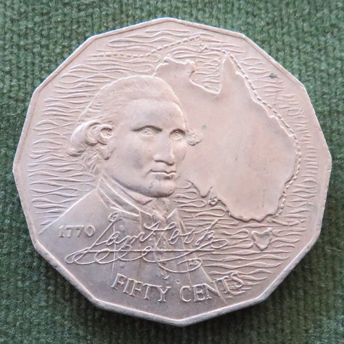 Australian 1970 50 Cent Captain Cook Coin - Grades as Fine | eBay