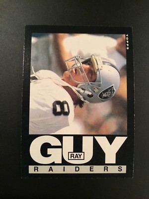 1985 Topps # 288 RAY GUY Los Angeles RAIDERS Qty Avail | eBay