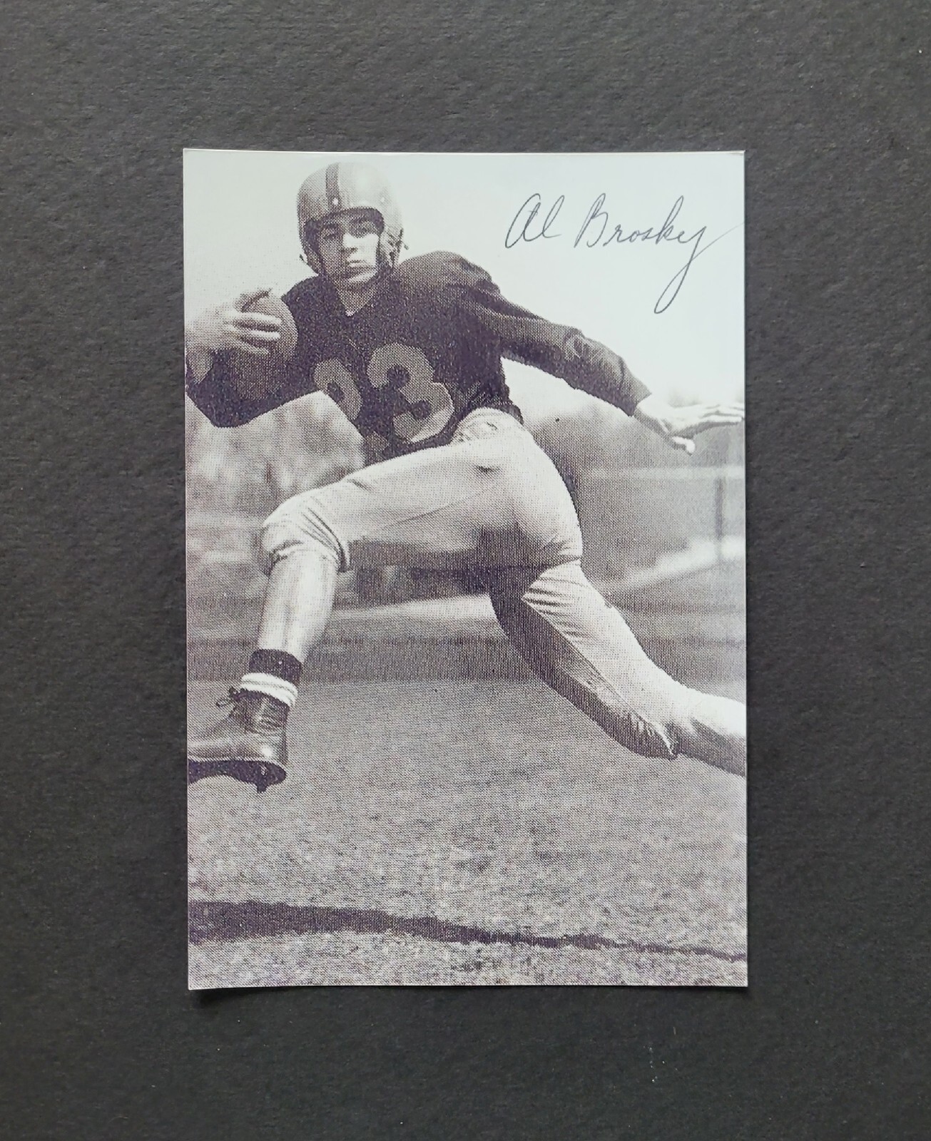 Al Brosky signed Fighting Illini college football 4 x 6 b&w photo | eBay