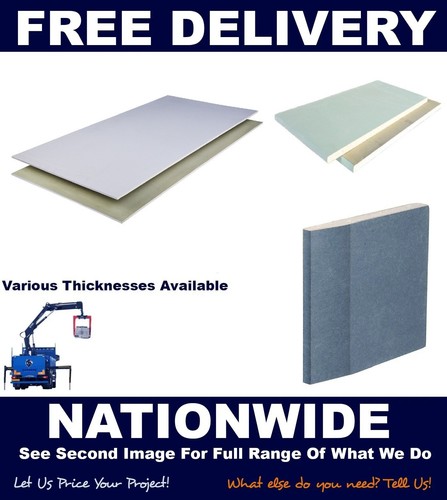 Soundbloc Acoustic Plasterboard 8x4 (2400x1200) 12.5mm Tapered Edge ...