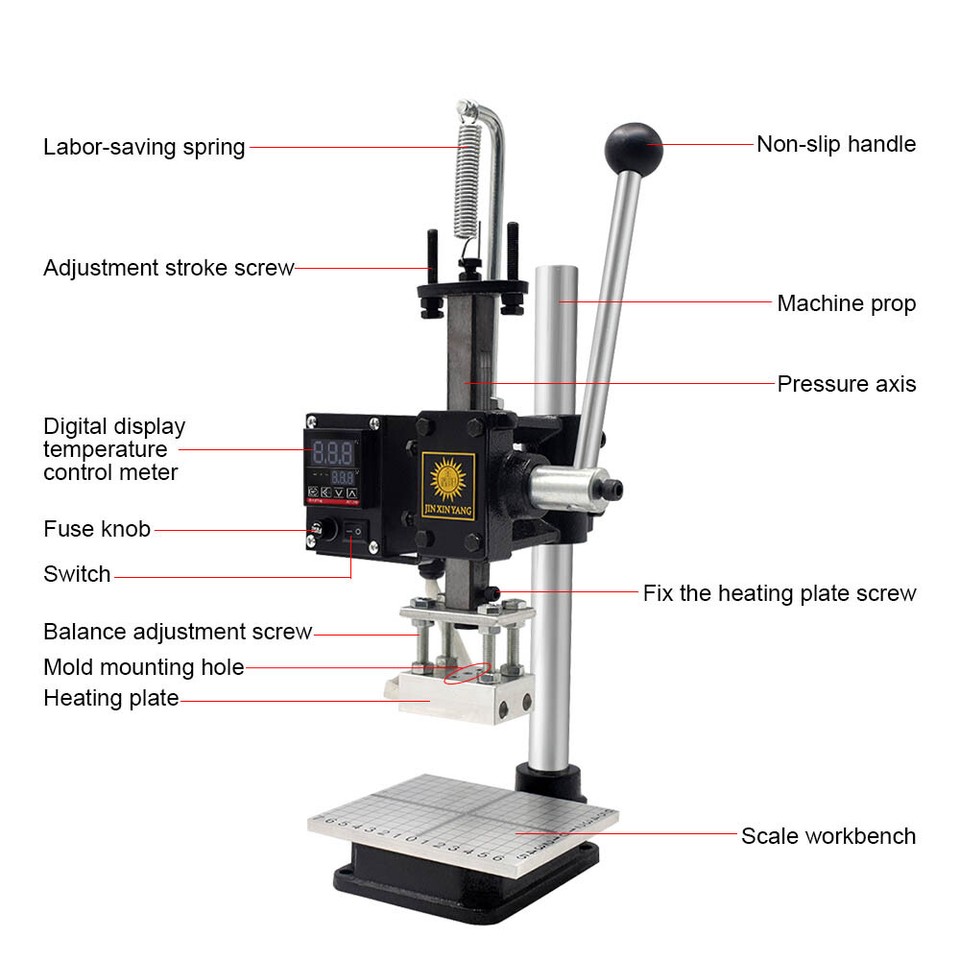 Hot Foil Stamping Machine Gold Embossing Logo Printing Gilding Press ...