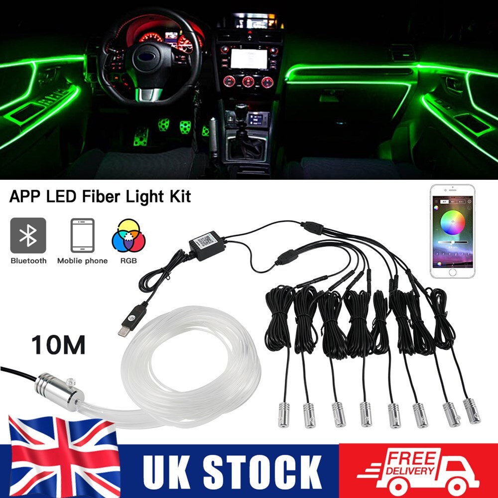 Interior Led Lighting Kits For Car Stereos UK 4x9 LED RGB For Car