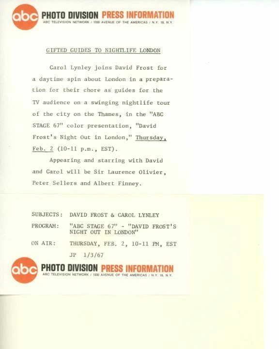 Carol Lynley David Frost