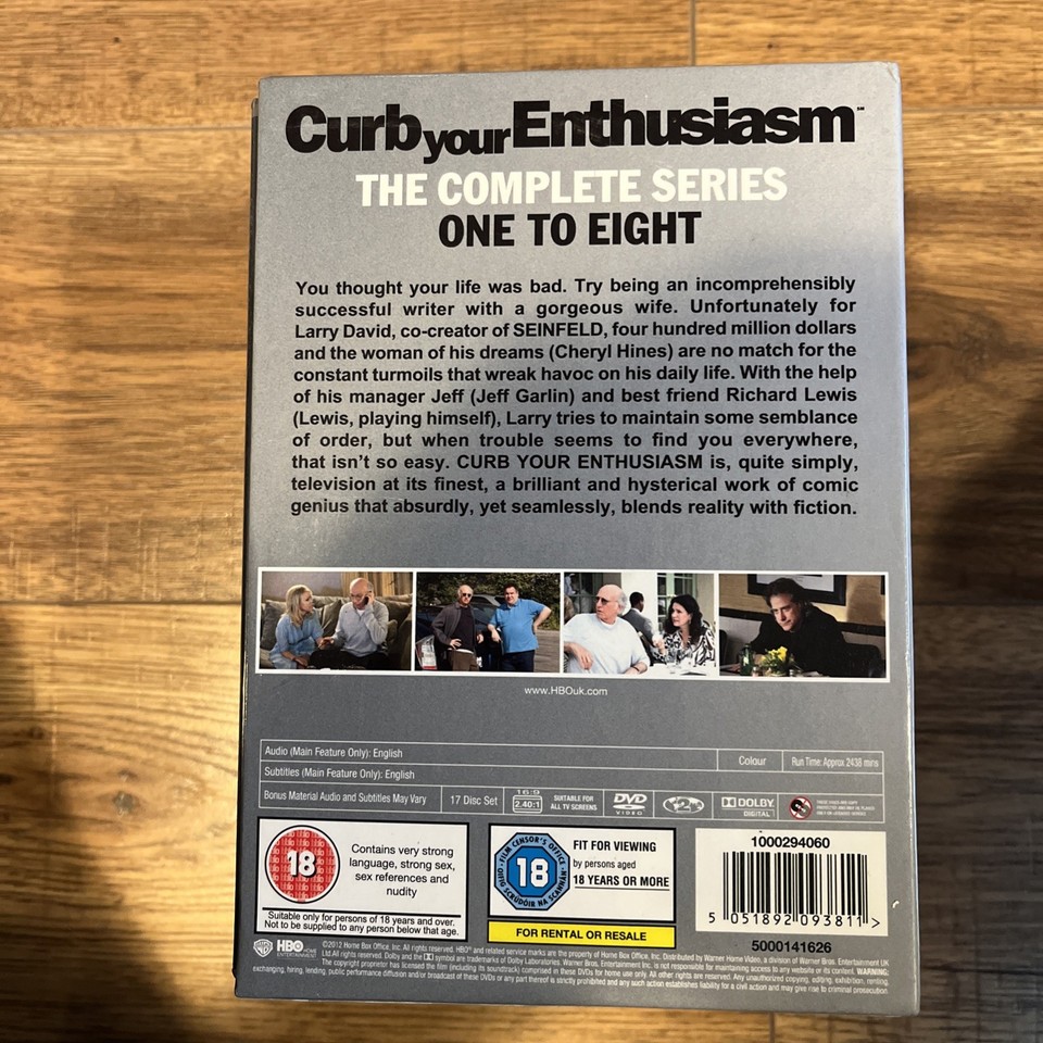 Curb Your Enthusiasm Seasons 1-11 DVD Box Set, Larry David, HBO TV ...
