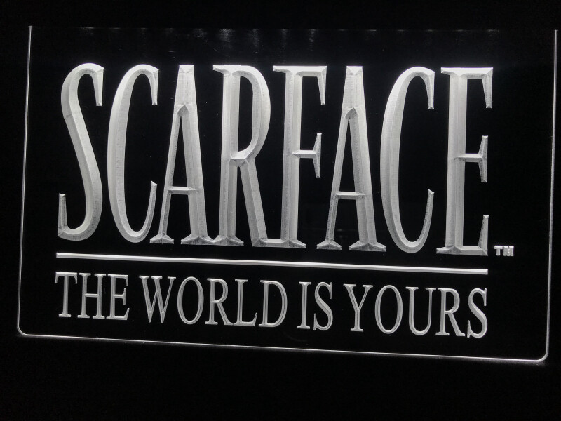 Scarface The World is Yours LED Neon Light Sign gift decor bar club ...