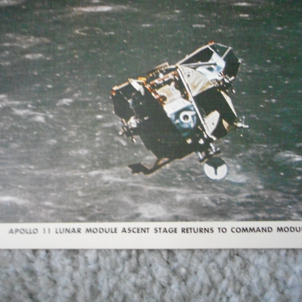 Apollo 11 Lunar Module ascent stage seen from Command Module Photo ...