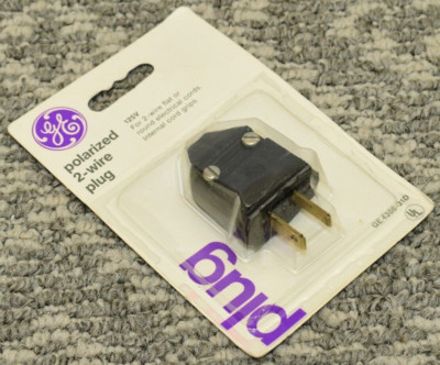 Vintage GE General Electric Polarized 2-Wire Plug Head Replacement Lamp ...