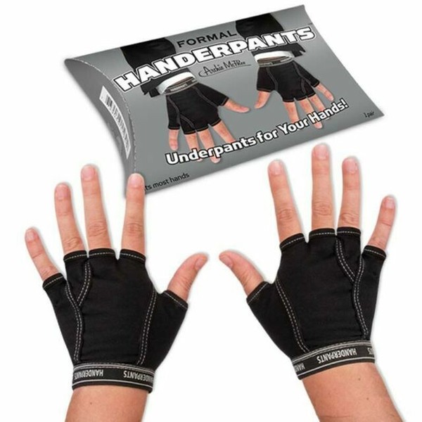 Archie McPhee Formal Handerpants Fingerless Gloves - 12837 (Black) for ...