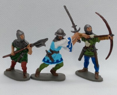 Airfix 1/32 Scale 3x Medieval Footsoldiers Knights Painted MF004 | eBay UK