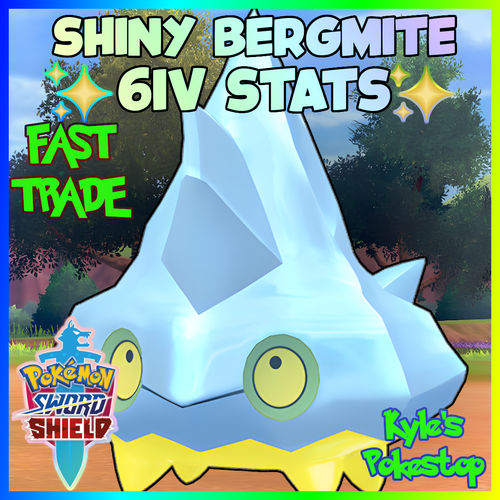6IV SHINY BERGMITE EV'D FAST 🚀BATTLE READY 🚀 POKEMON SWORD & SHIELD ...