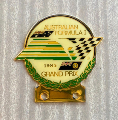 1985 Australian Formula 1 Grand Prix Motor Racing Car Badge | eBay ...