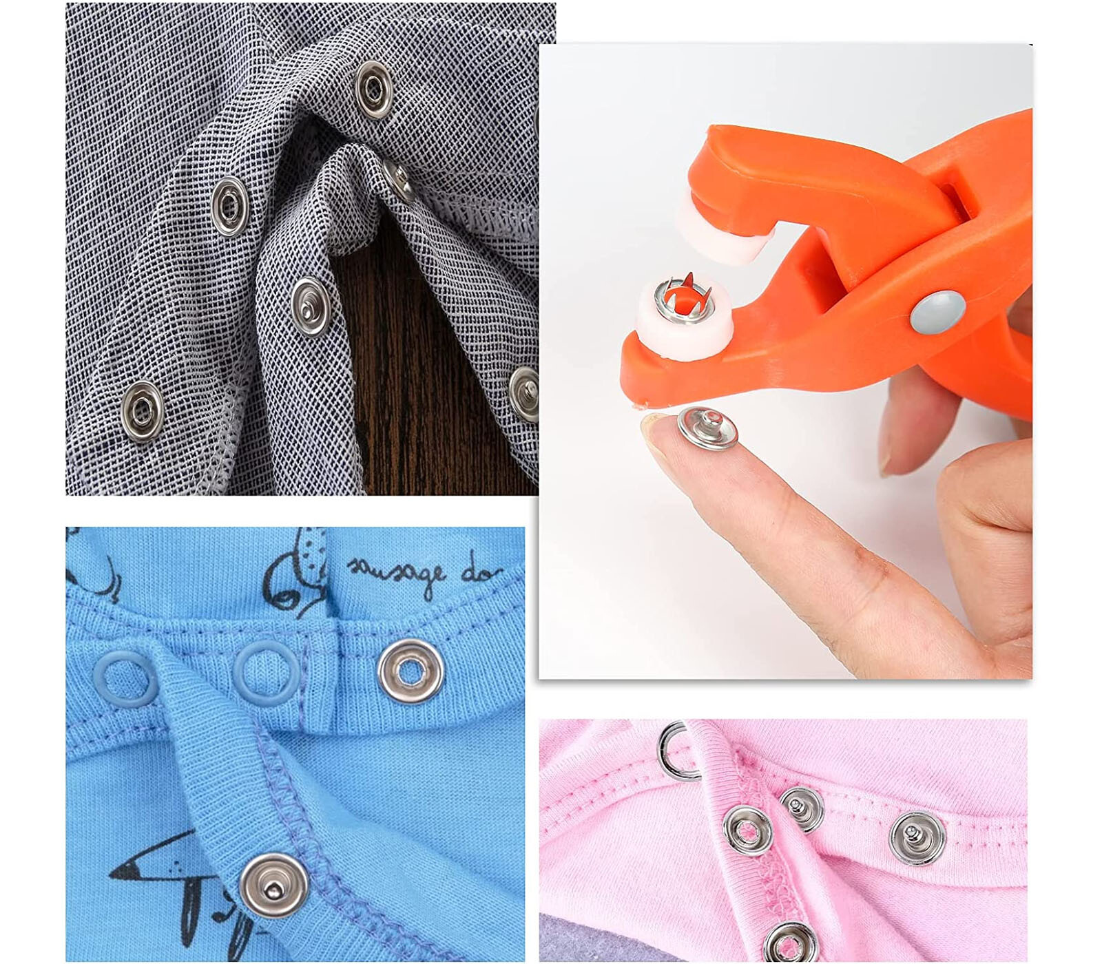 Kit Pinza A Pressione Per Bottoni Automatici A Scatto Pinza Occhielli ...