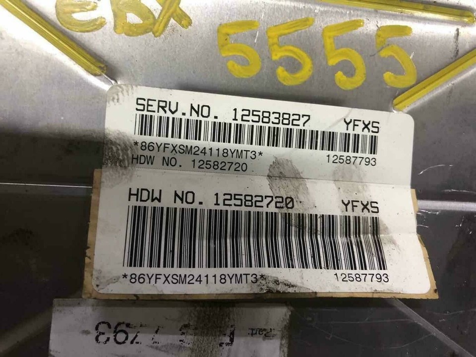 2003-05 CHEVY MONTE CARLO ENGINE CONTROL MODULE 12583827, 12582720 | eBay