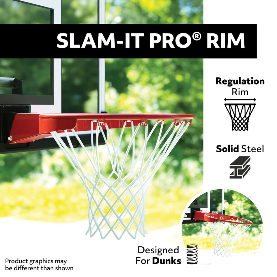 NEW Lifetime 50-Inch Backboard and Rim Combo 79910 Polycarbonate Slam ...
