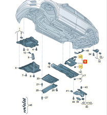 Genuine AUDI Q3 F3B F3N G2B Underbody Trim 5QF825336 for sale online ...
