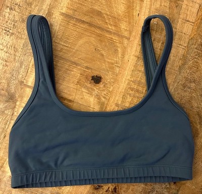 Aritzia Blue-Grey Butter Mini Bra Top A/B Cup Size Medium | eBay