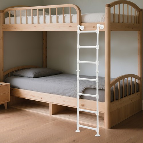 Modern Bunk Bed Ladder 7-Step Ladder High Loft Attic Step Ladders White ...
