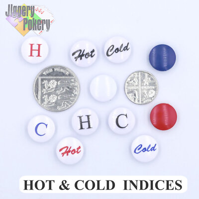 HOT & COLD Tap Indicator Range Push-In Tops Indice Insert Bathroom ...