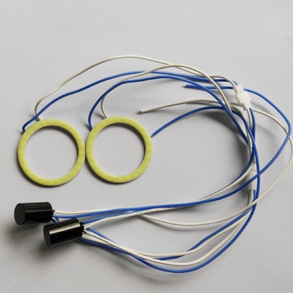 White 4X Bright 50mm 30leds 5Watt COB LED Small Angel Eyes Halo Ring ...