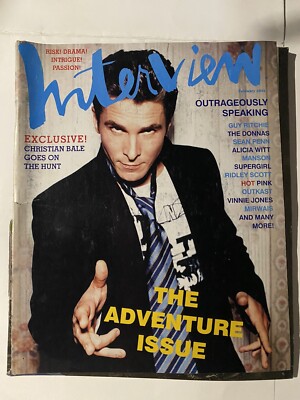 2001 Interview CHRISTIAN BALE Angelina Jolie PINK Marilyn Manson Guy ...