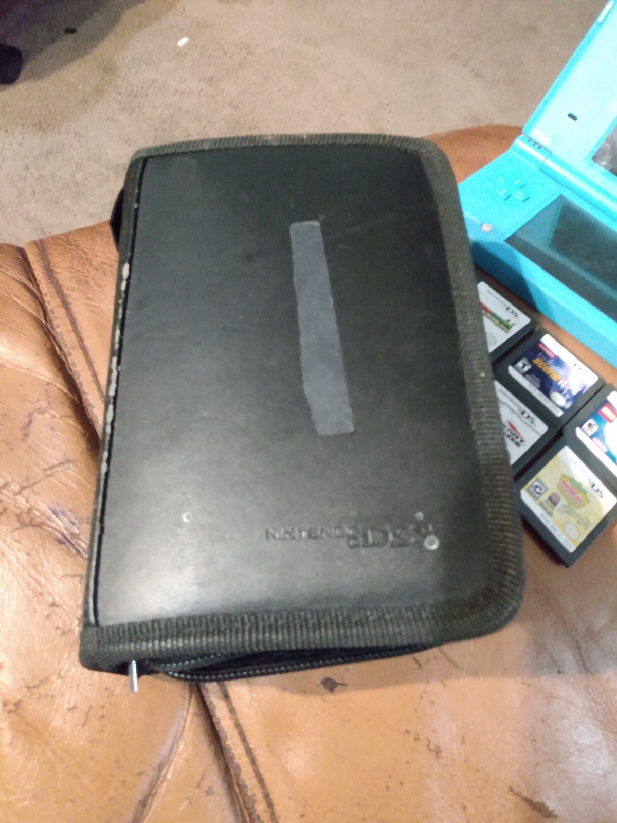 Nintendo DSi Light Blue Handheld Console Game System 11 Games, Stylus ...