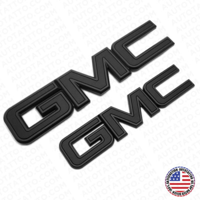 14-19 GMC Sierra Front Grille Tailgate Letter Logo Emblem Truck ...