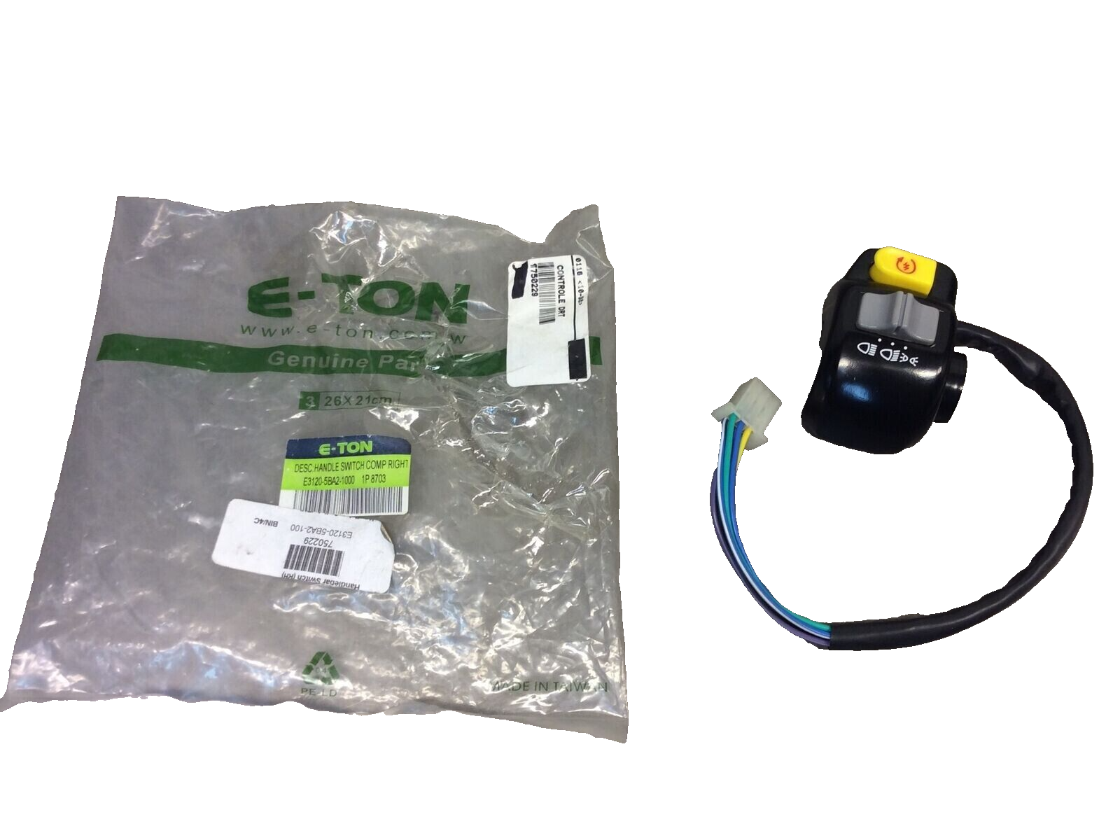 Scooter E-TON Beamer Matrix Right Handlebar Switch 750229 22051220 | eBay