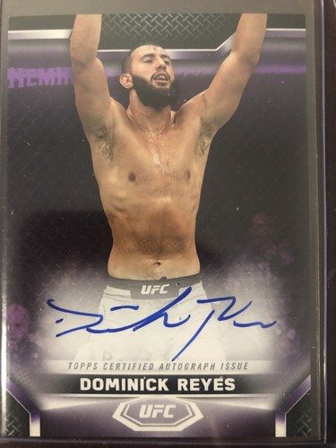 2020 Topps UFC Knockout Autograph Purple Dominick Reyes KA-DR 20/25 | eBay