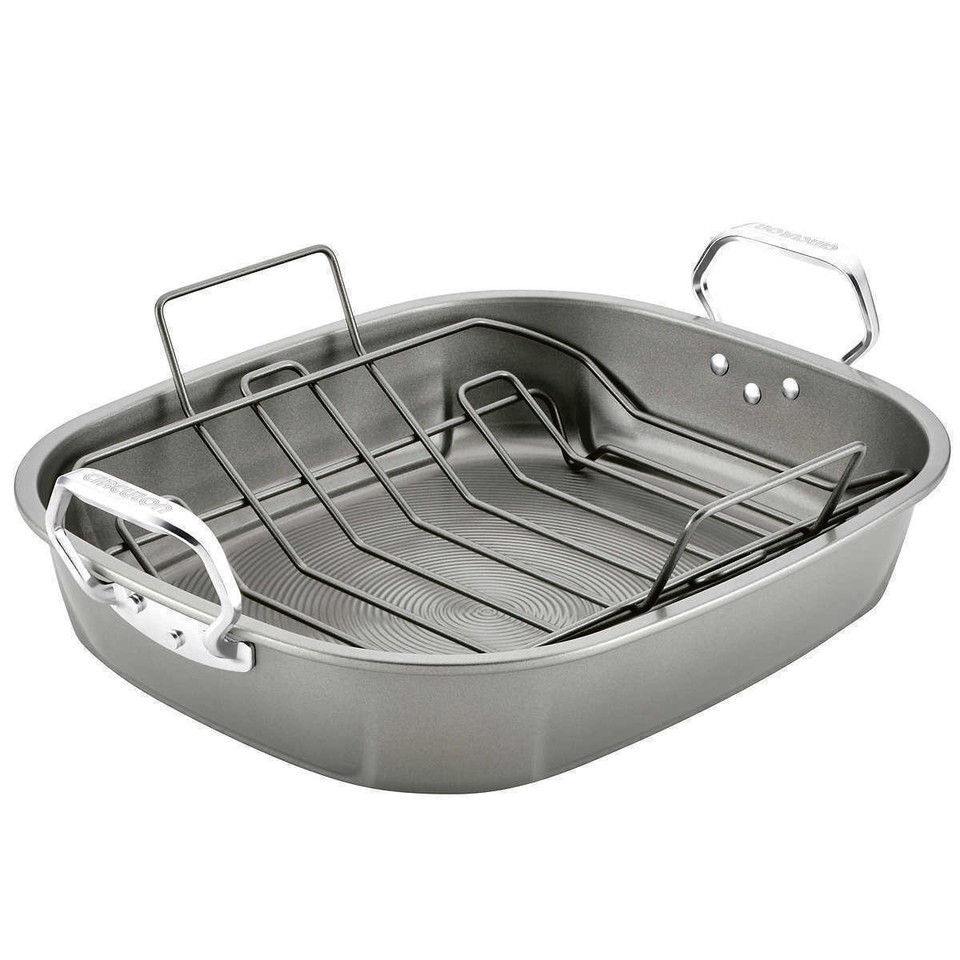 Circulon Nonstick Roasting Pan / Roaster with Rack - 18 Inch X 15 Inch ...