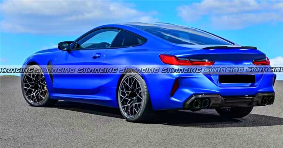 Carbon Fiber Rear Bumper Lip Diffuser For 2019-2021 BMW 8 Series M8 ...