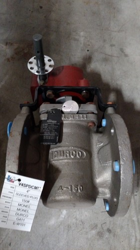 MONEL Plug Valve NEW 4" 150# Gear Operated Durco G411 | eBay
