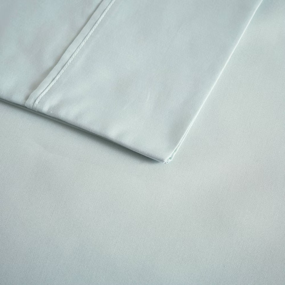 Queen 600 Thread Count Cooling Cotton Blend 4pc Sheet Set Seafoam | eBay