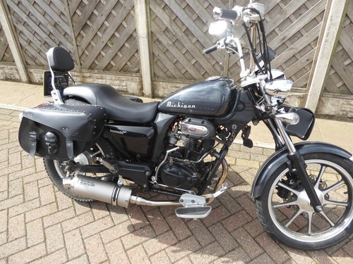 LEXMOTO MICHIGAN 125 CRUISER 16 REG VERY LOW MILES STAINLESS EXHUAST ...
