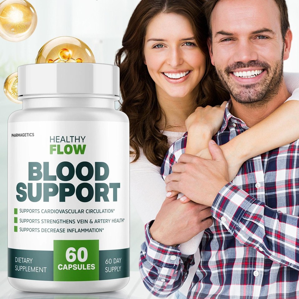 Healthy Flow Blood Support, Cardiovascular Circulation - 60 Capsules Supplement | eBay