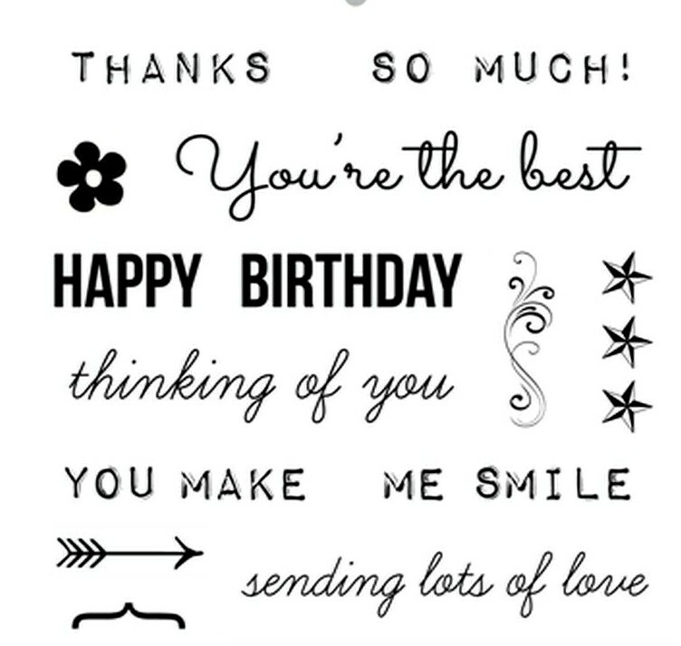 Card Sentiments Clear Stamp and Labels Die Set by Momenta Art C 24667 ...